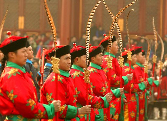 Chinese Soldiers Perform Imperial Rituals Temple Editorial Stock Photo ...