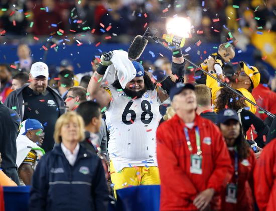 Pittsburgh Steelers Chris Kemoeatu Reacts After Editorial Stock Photo ...