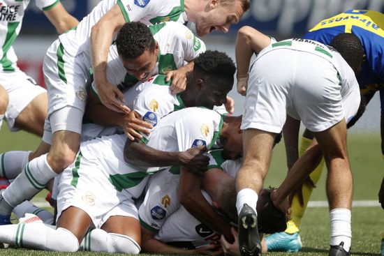 Jorgen Strand Larsen Fc Groningen Celebrates Editorial Stock Photo ...
