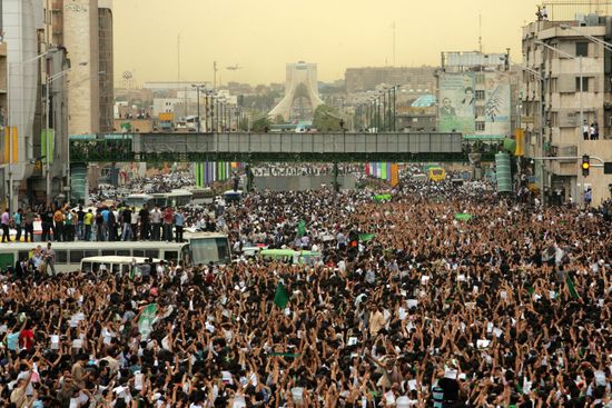 Azadi Freedom Tower Seen Background Massive Editorial Stock Photo ...