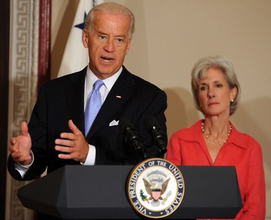 Vice President Joe Biden Secretary Health Editorial Stock Photo - Stock ...
