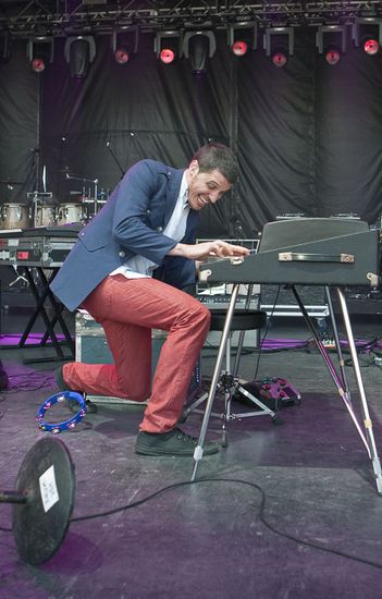 Mutemaths Lead Singer Paul Meany Rips Editorial Stock Photo - Stock ...