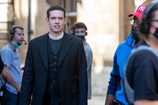 Tom Brittney Vicar Filming Series 7 Editorial Stock Photo - Stock Image ...