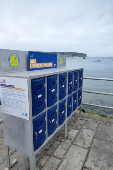 Rnli Life Jacket Lockers Installed On Editorial Stock Photo - Stock ...