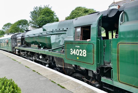 Classic 1940s Express Steam Locomotive Bullied Editorial Stock Photo ...