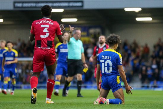Referee Carl Brook Readies His Yellow Editorial Stock Photo - Stock ...