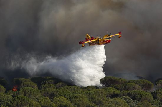 French Firefighting Aircraft Canadair Cl415 Tail Editorial Stock Photo ...