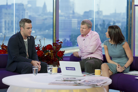 Robbie Williams Adrian Chiles Christine Bleakley Editorial Stock Photo ...