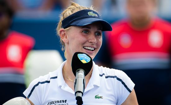 Jil Teichmann Switzerland During Trophy Ceremony Editorial Stock Photo ...