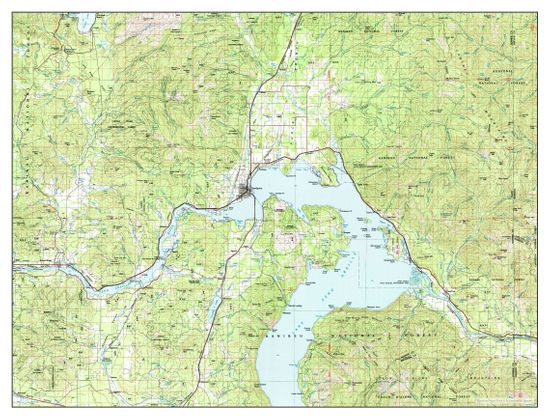 Usa Timeless Maps Sandpoint Idaho Map Editorial Stock Photo - Stock ...