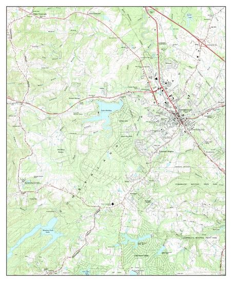 Usa Timeless Maps Crossville Tennessee Map Editorial Stock Photo ...