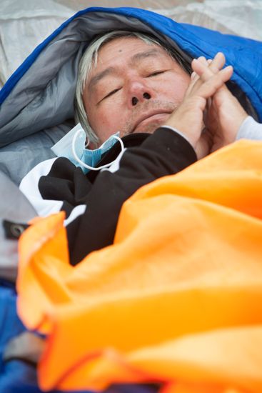 Warrant Officer Gyan Raj Rai Sleeps Editorial Stock Photo - Stock Image ...