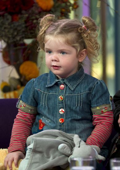 Michelle Freemans Baby Daughter Grace Freeman Editorial Stock Photo ...