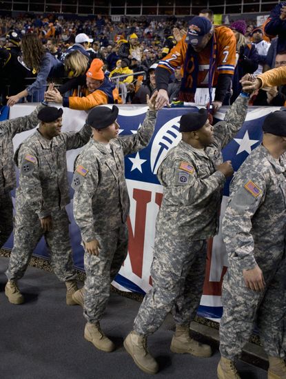 Army Units Fort Carson High Five Editorial Stock Photo - Stock Image ...
