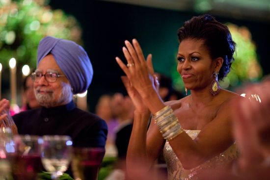 First Lady Michelle Obama Claps During Editorial Stock Photo - Stock ...