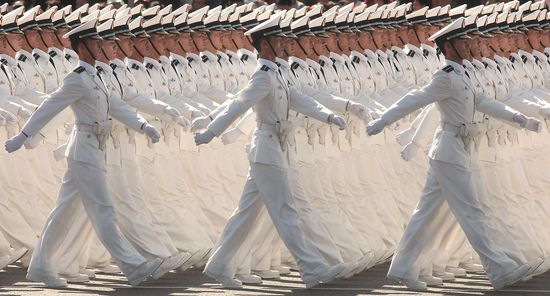 Chinese Soldiers Participate Massive Military Parade Editorial Stock ...