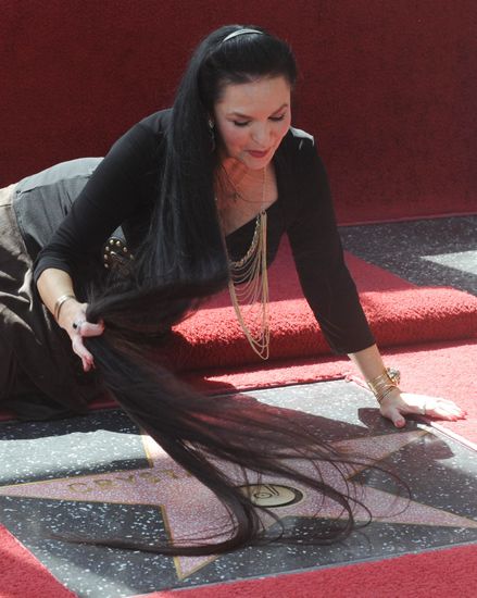 Singer Crystal Gayle Places Her Signature Editorial Stock Photo - Stock ...