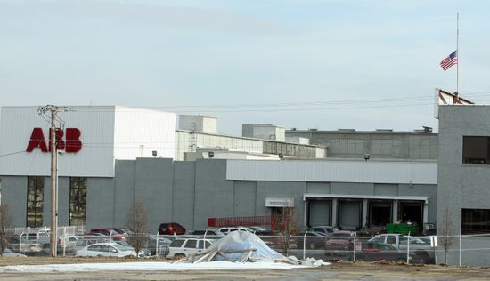 American Flag Flys Half Mast Abb Editorial Stock Photo - Stock Image ...