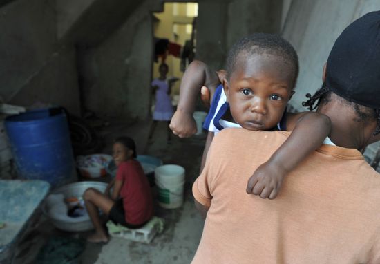 Child Picked After Bath Orphanage Portauprince Editorial Stock Photo ...