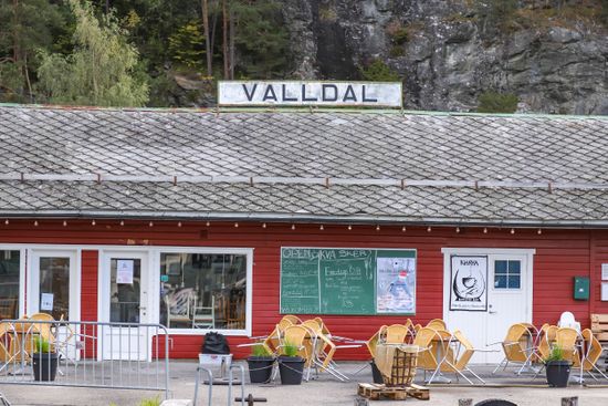Valldal Valldalen Fishing Sylte Valldal Valley Editorial Stock Photo ...