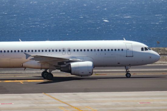 Blanked White Airbus A320 Airplane Without Editorial Stock Photo ...