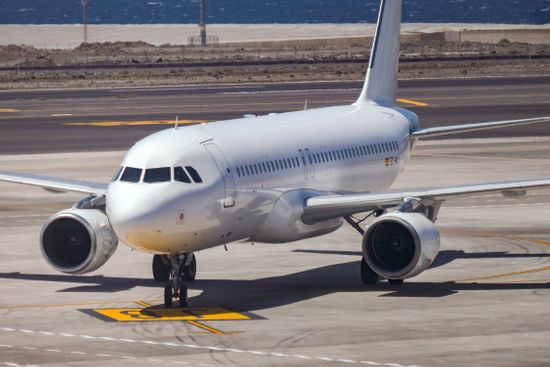 Blanked White Airbus A320 Airplane Without Editorial Stock Photo ...