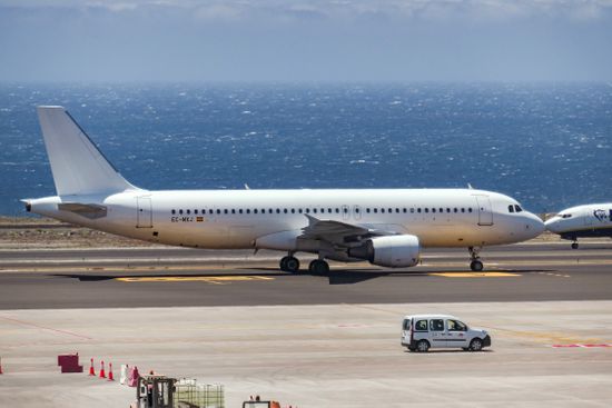 Blanked White Airbus A320 Airplane Without Editorial Stock Photo ...