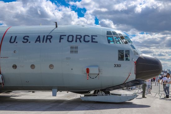 Lockheed Martin C130 Propeller Military Aircraft Editorial Stock Photo ...