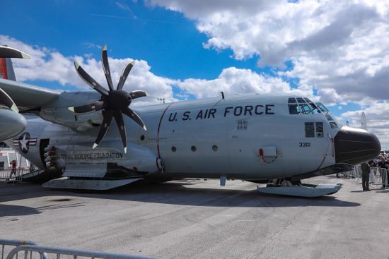 Lockheed Martin C130 Propeller Military Aircraft Editorial Stock Photo ...