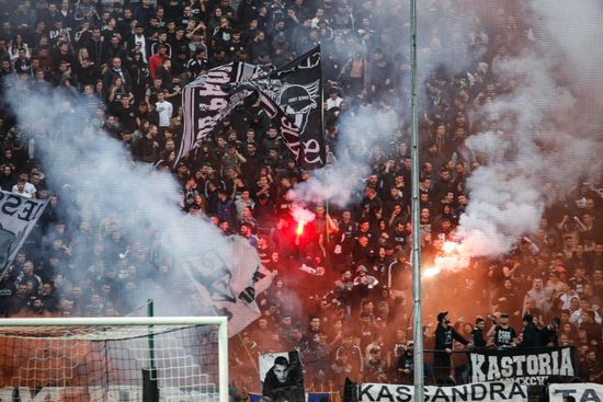 Paok Fans Supporters Gate 4 Using Editorial Stock Photo - Stock Image ...