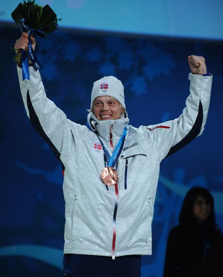 Norways Audun Groenvold Celebrates Bronze Medal Editorial Stock Photo ...