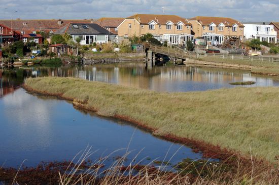 Hasler Bridge Widewater Lagoon Near Lancing Editorial Stock Photo ...
