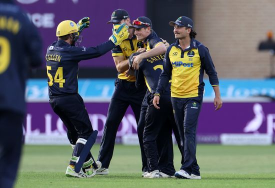 Andy Gorvin Glamorgan Celebrates Taking Wicket Editorial Stock Photo ...