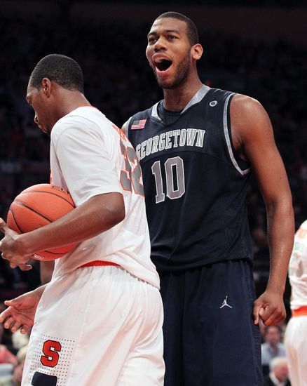 Georgetown Hoyas Greg Monroe Reacts After Editorial Stock Photo - Stock ...