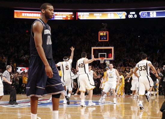 Georgetown Hoyas Greg Monroe 10 Reacts Editorial Stock Photo - Stock ...