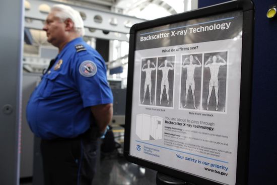 Tsa Screener Stands By Sign Informs Editorial Stock Photo - Stock Image ...