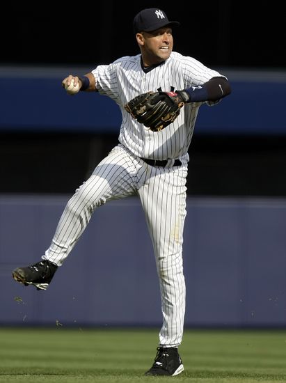 New York Yankees Derek Jeter Throws Editorial Stock Photo - Stock Image ...