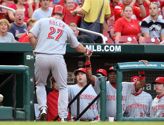 Cincinnati Reds Manager Dusty Baker Reaches Editorial Stock Photo ...