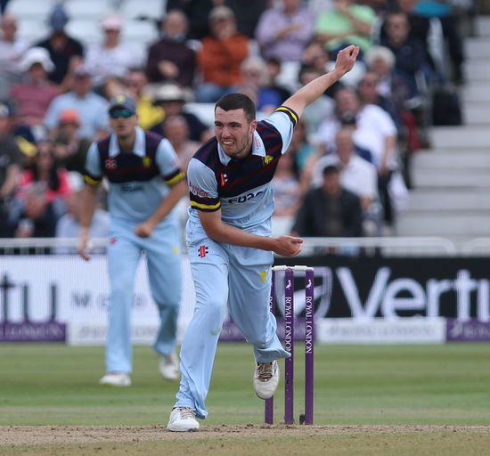 Luke Doneathy Durham Bowls During Royal Editorial Stock Photo - Stock ...