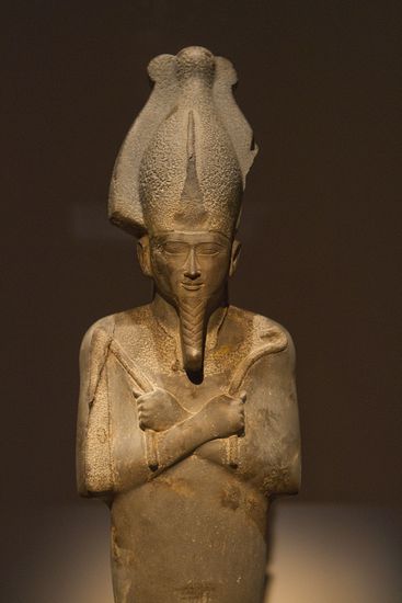 Standing Statue Osiris Displayed King Tut Editorial Stock Photo - Stock ...