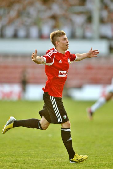 Jakub Kosecki Legia Warsaw Celebrates Scoring Editorial Stock Photo ...