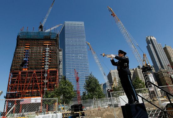 Trumpeter Plays Taps On Ground Zero Editorial Stock Photo - Stock Image ...