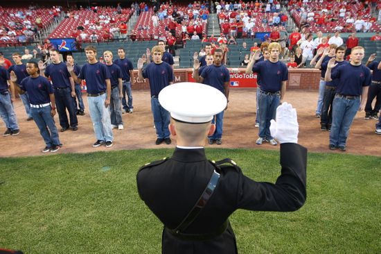 Thirty Young Men Take Oath Enlistment Editorial Stock Photo - Stock ...