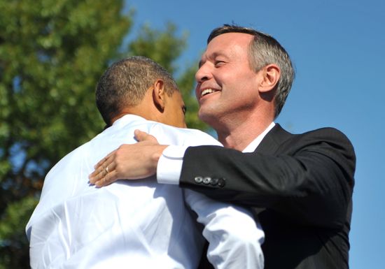 President Barack Obama Hugs Maryland Governor Editorial Stock Photo ...