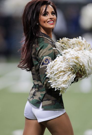 St Louis Rams Cheerleader Entertains Just Editorial Stock Photo Stock