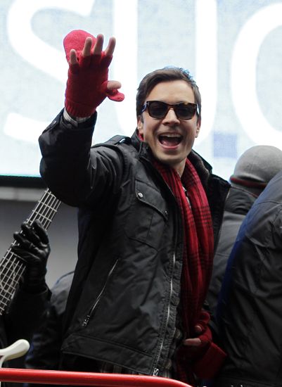 Jimmy Fallon Rides Down Parade Route Editorial Stock Photo - Stock ...