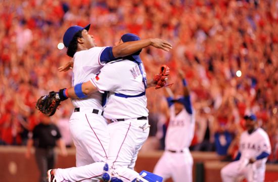 Texas Rangers Pitcher Neftali Feliz Catcher Editorial Stock Photo ...