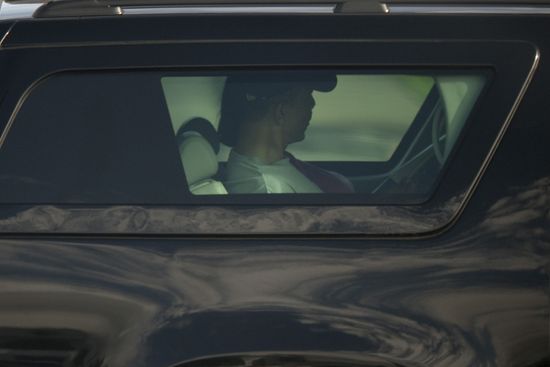 Us President Barack Obama Seen Riding Editorial Stock Photo - Stock ...