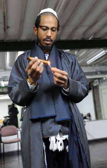 Rapper Shyne Lights Cigar Before World Editorial Stock Photo - Stock ...