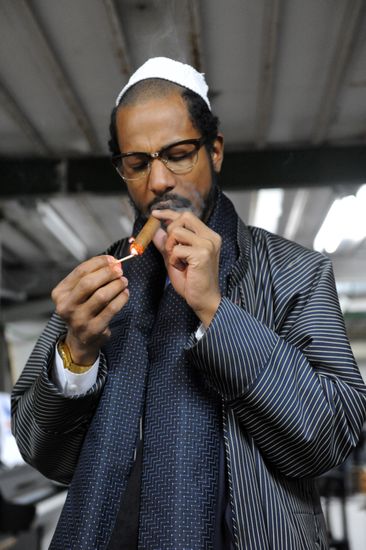 Rapper Shyne Lights Cigar Before World Editorial Stock Photo - Stock ...